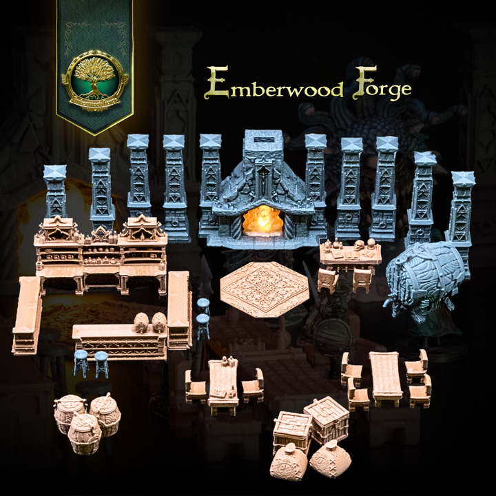 Emberwood Forge - Premium Gaming Terrain